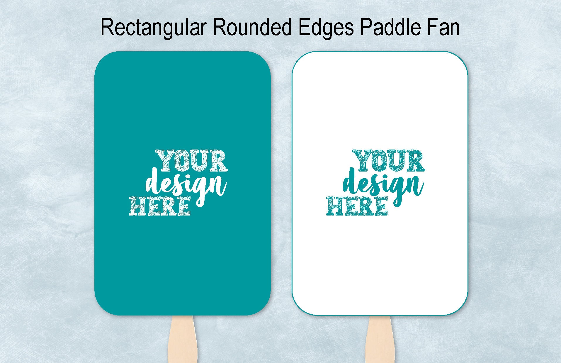 Rectangle Rounded Edge Paddle Fan Blank Template Church - Etsy
