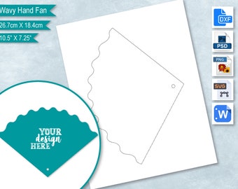 Benelux Hand Fan Blank Template Church Wedding Program DIY | Etsy