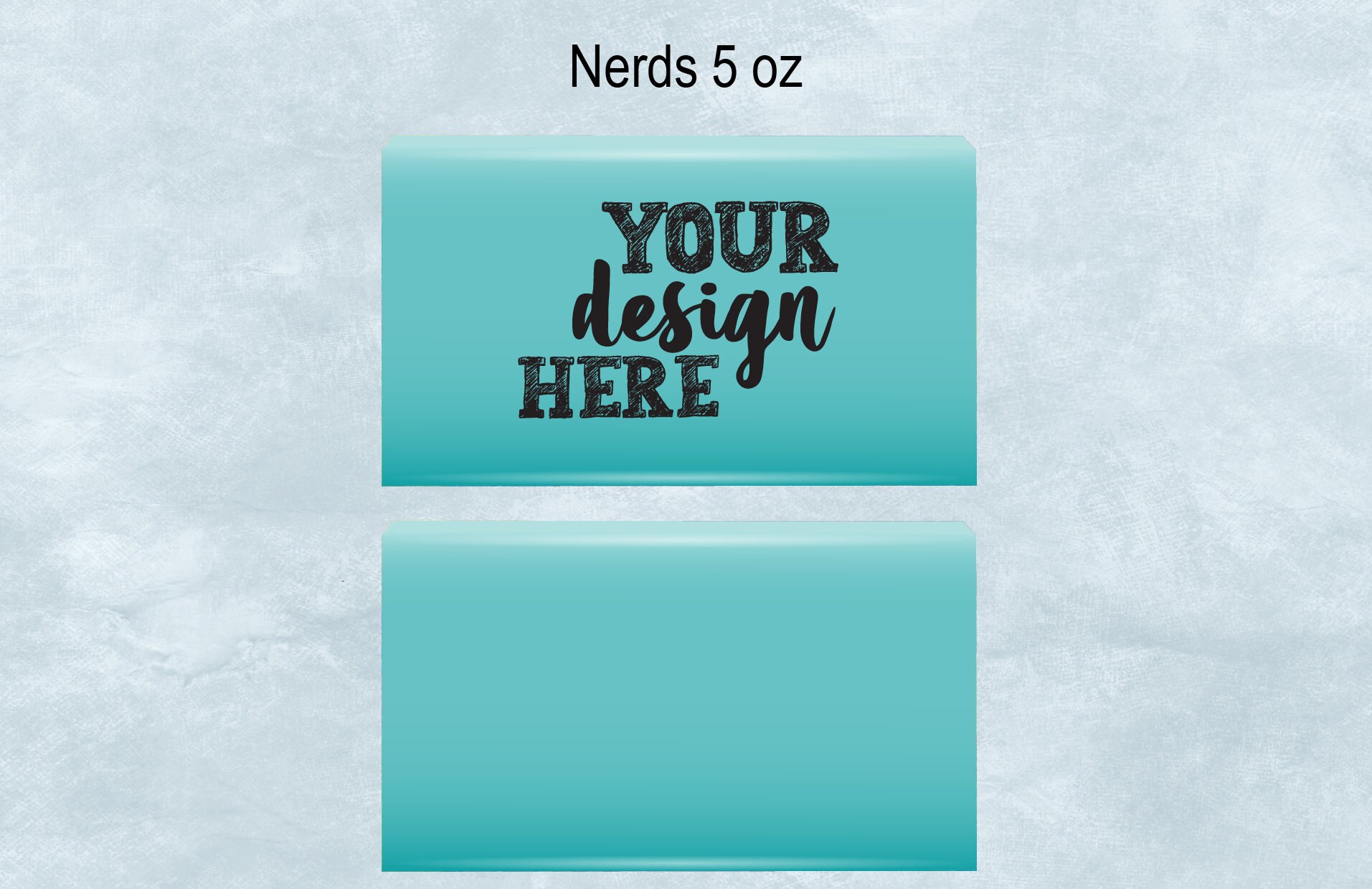 Nerds Candy Box 5oz 141.7g Blank Wrapper Template, Sticker Label ...