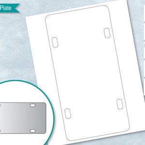 License Plate Blank Template, Sublimation Number Plate Label ...