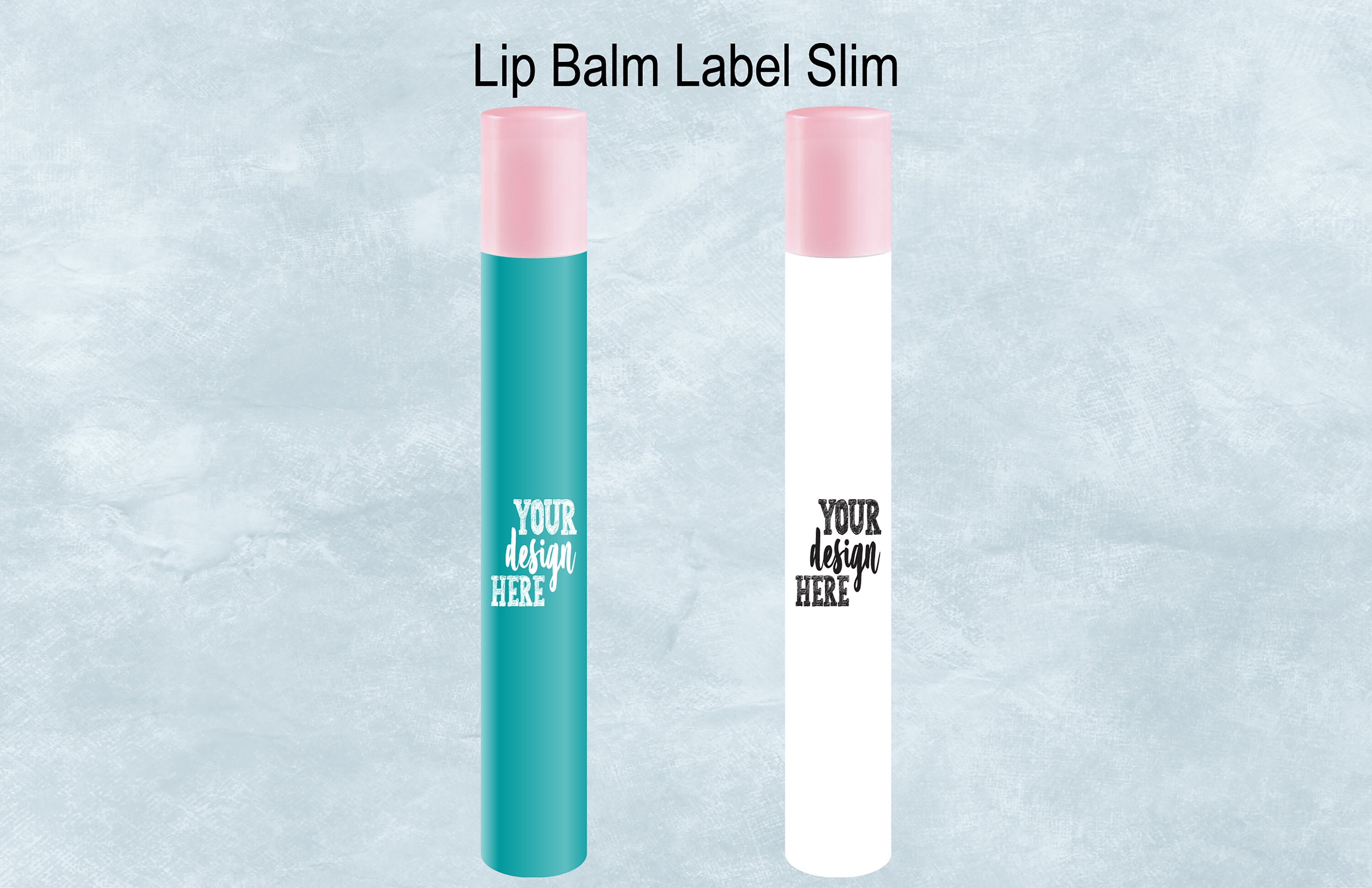 Slim Lip Balm Label Blank Template Lipbalm Label Sticker - Etsy