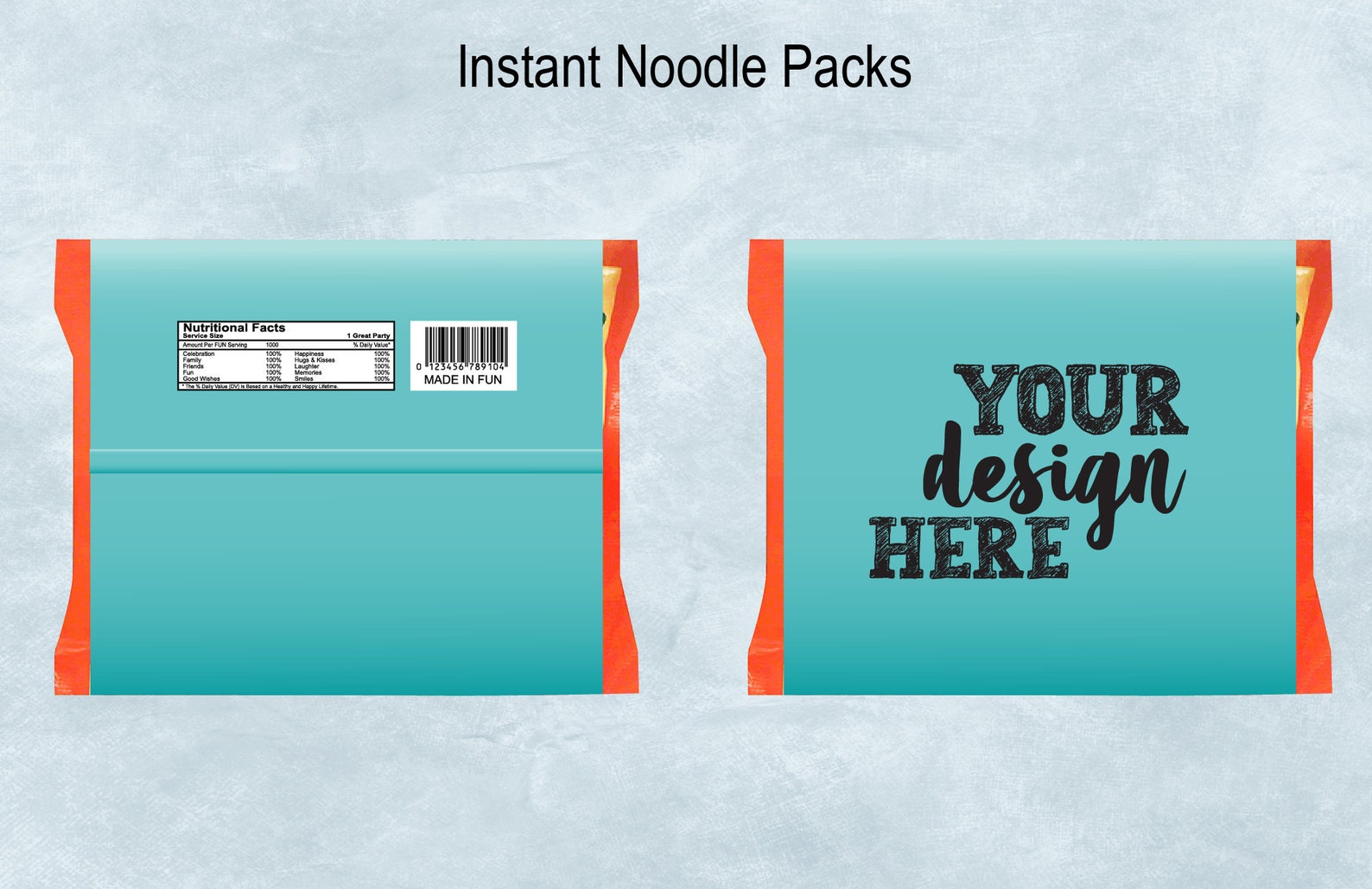 Maruchan Ramen 3oz 85g Wrapper Template with Nutritional | Etsy