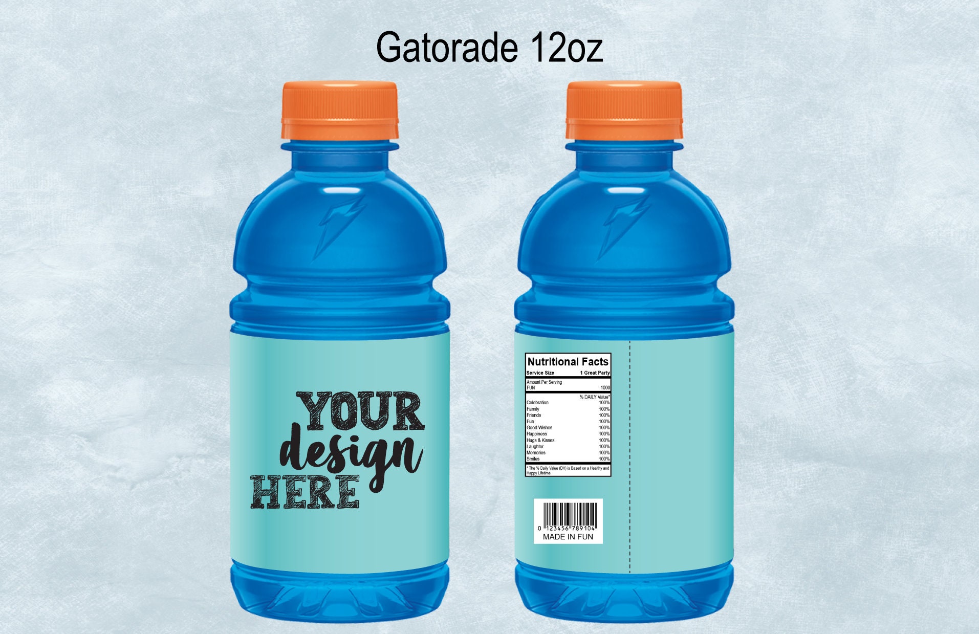 Gatorade Nutritional Panel