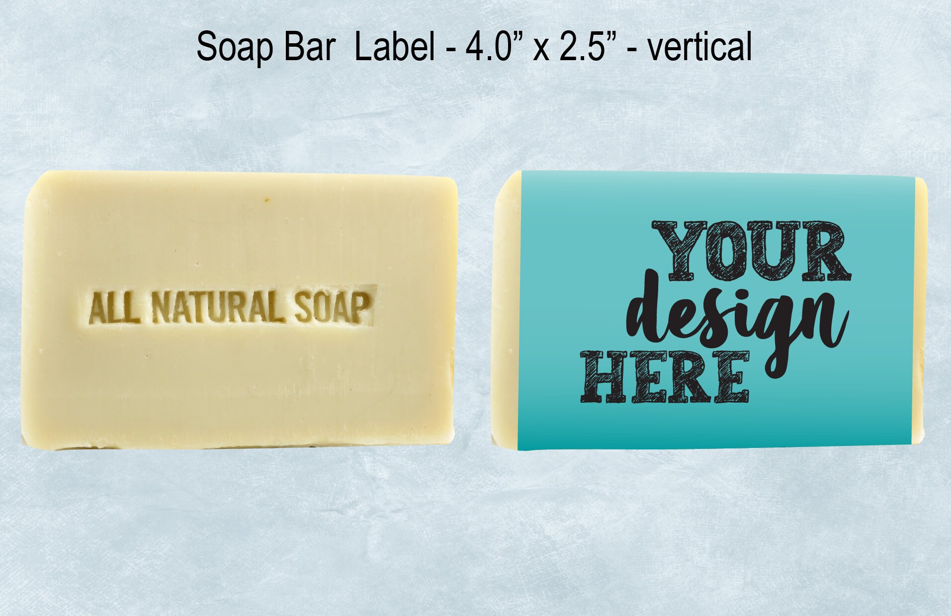 Soap Bar Wrapper Template 4 x 2.5 Vertical Bar | Etsy