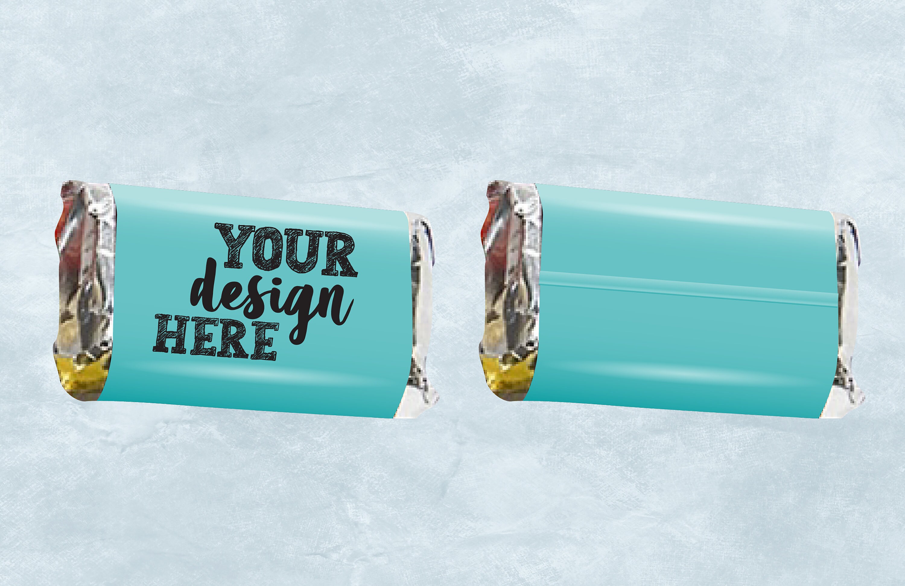 Chocolate Mini 0.3oz Blank Wrapper Template, Mini Chocolate Sticker ...