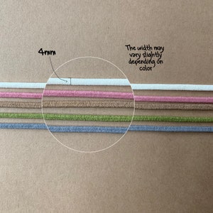 4mm Flat Soft Color Elastic Cord DIY USA Stock Latex Free. 10 Yards ...