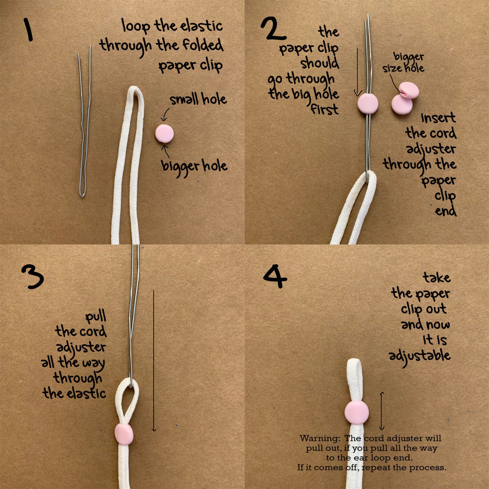 Round Multi Color Cord Locks Adjuster for Face Masks Works | Etsy