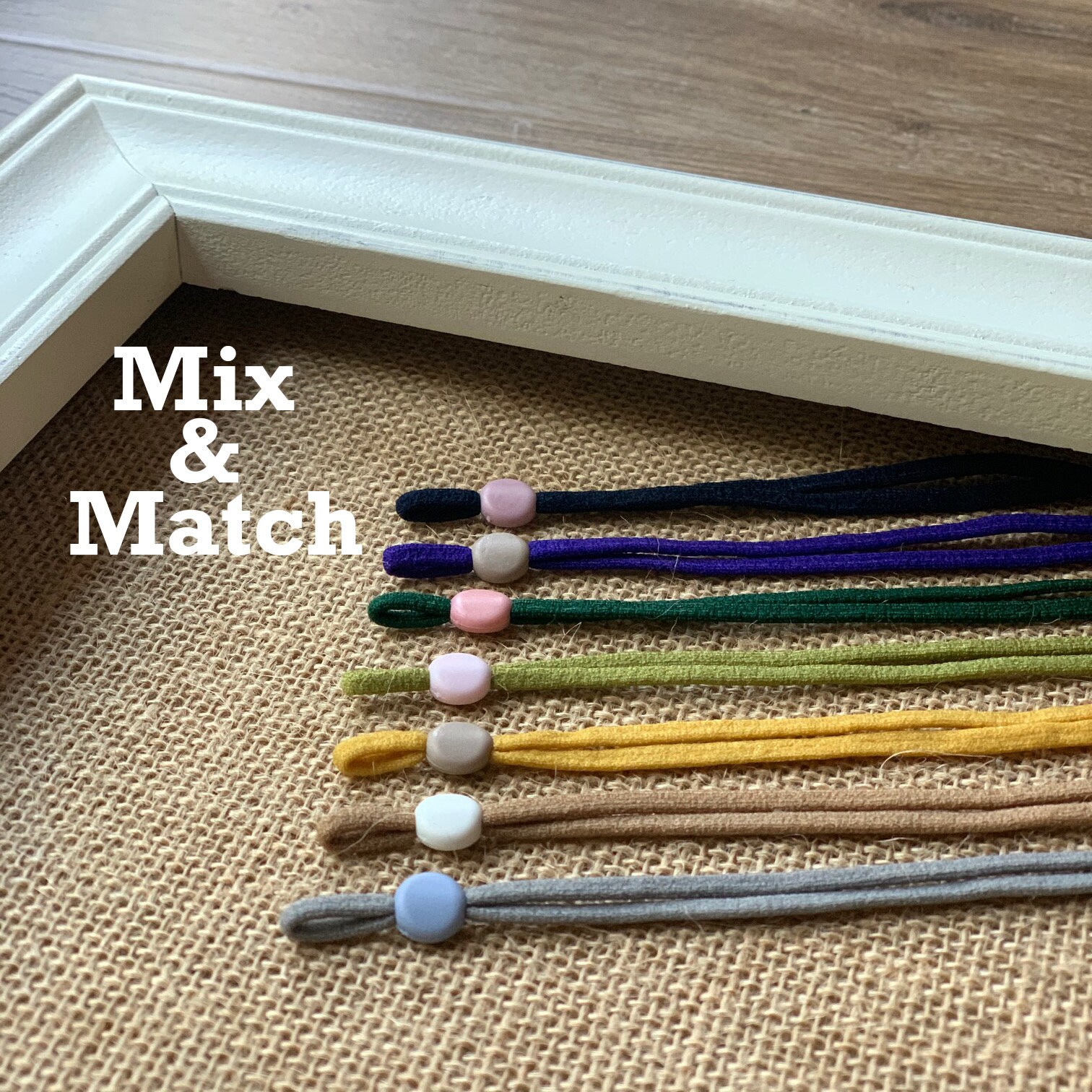 Round Multi Color Cord Locks Adjuster for Face Masks Works | Etsy