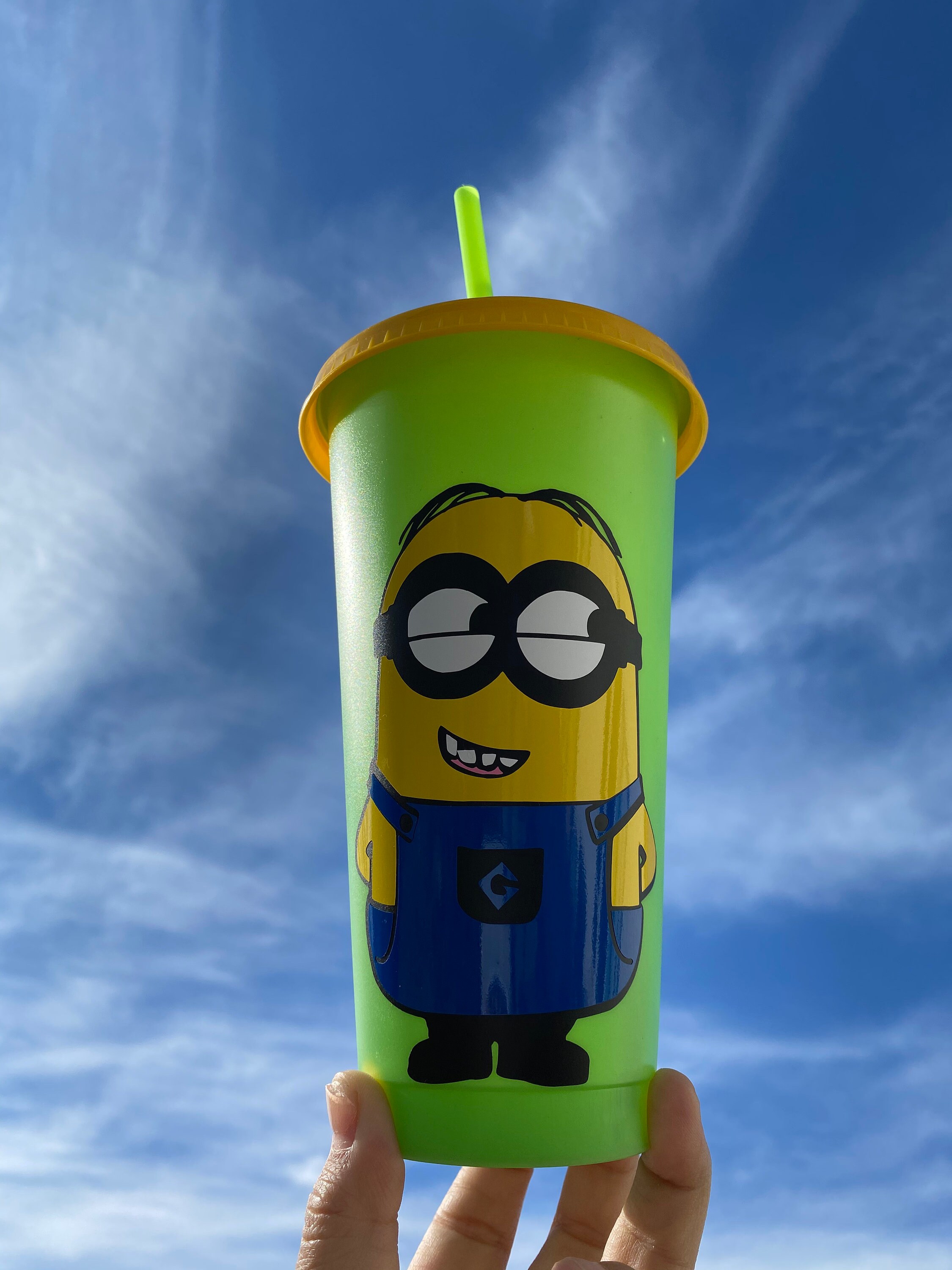 Reusable Iced color changing minions cup Inspired Minion Cup | Etsy