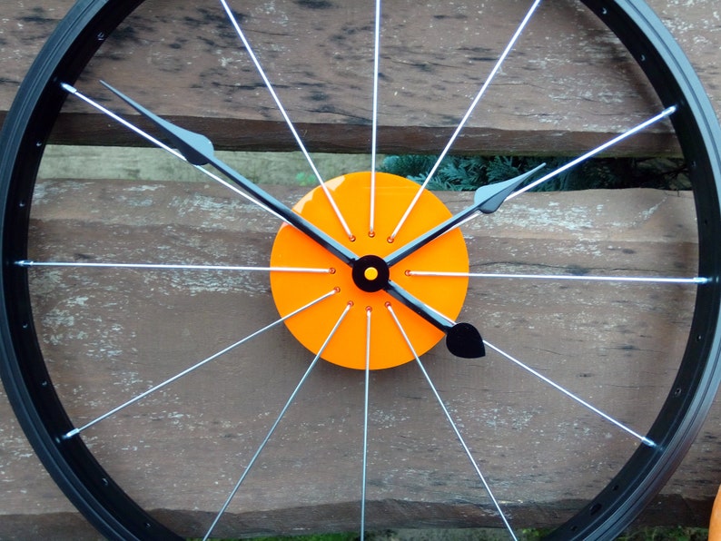 Max Wall Clock Made of Bicycle Rims and Spokes Halloween - Etsy
