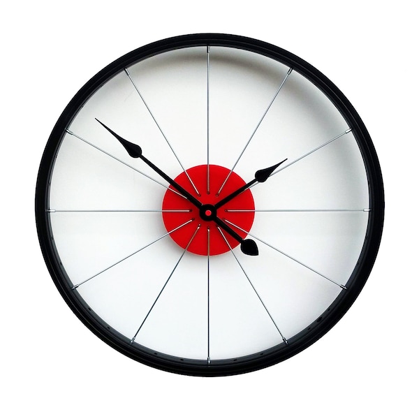 Bicycle Wheel Clock - Etsy