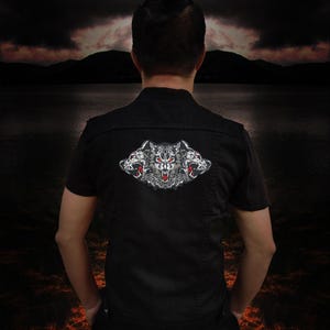 Cerberus Large Embroidered Back Patch - Etsy