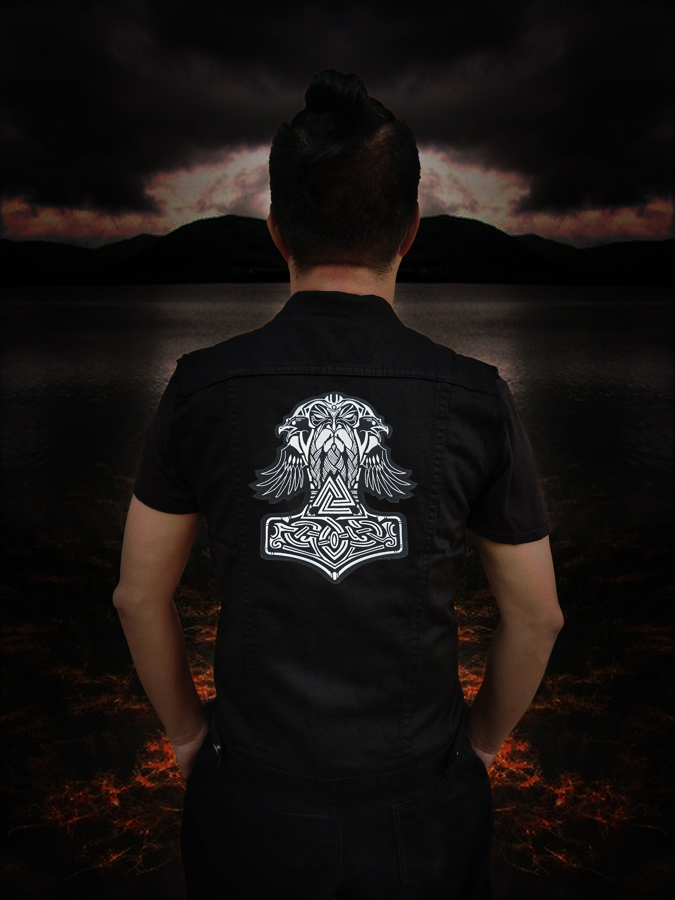 Thor's Hammer Mjolnir Viking Large Embroidered Back Patch - Etsy