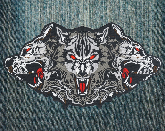 Cerberus Large Embroidered Back Patch - Etsy