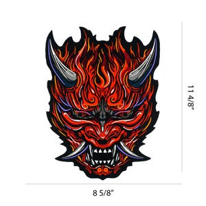 Japanese Hannya Oni Large Embroidered Back Patch - Etsy