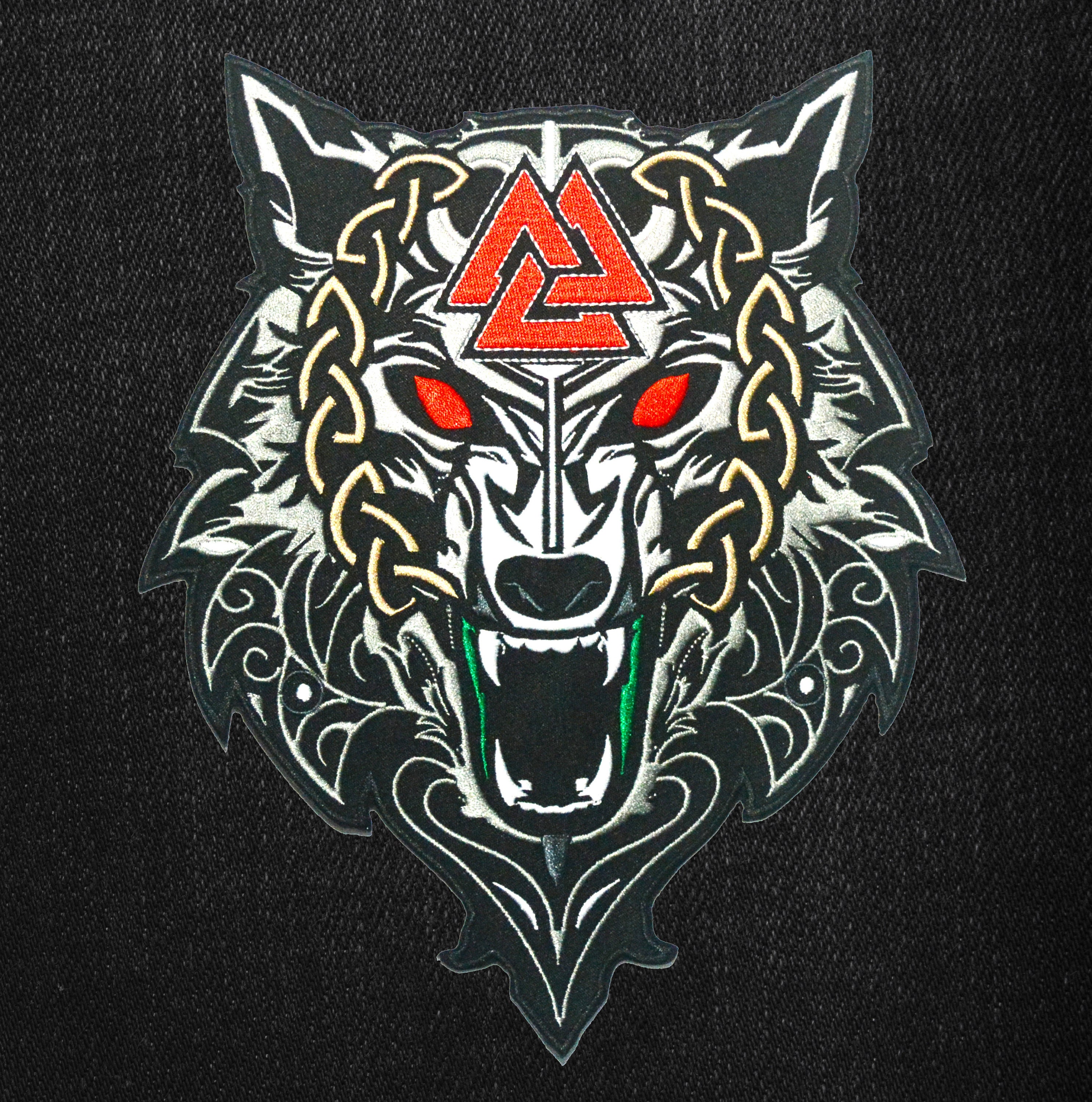 Viking Wolf of Odin Large Embroidered Back Patch - Etsy