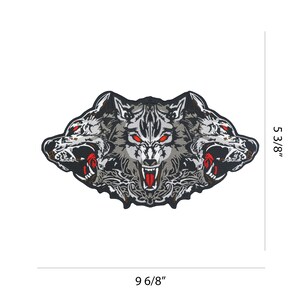 Cerberus Large Embroidered Back Patch - Etsy