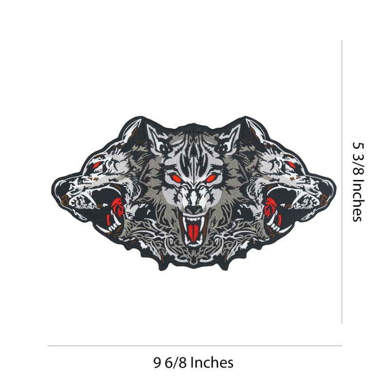 Cerberus Large Embroidered Back Patch - Etsy