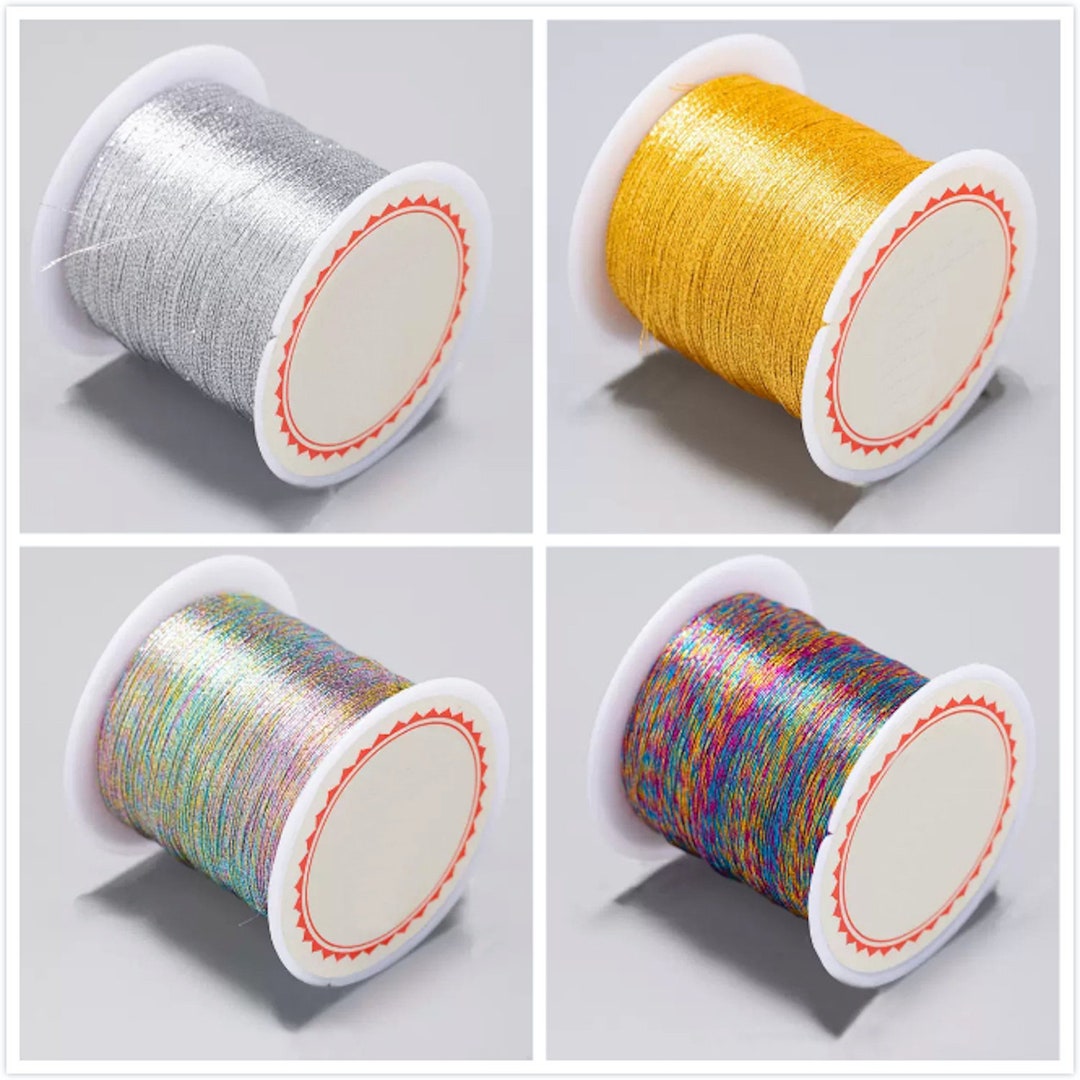Metallic Embroidery Machine Thread -- Silver/gold/mix Color Jewelry ...