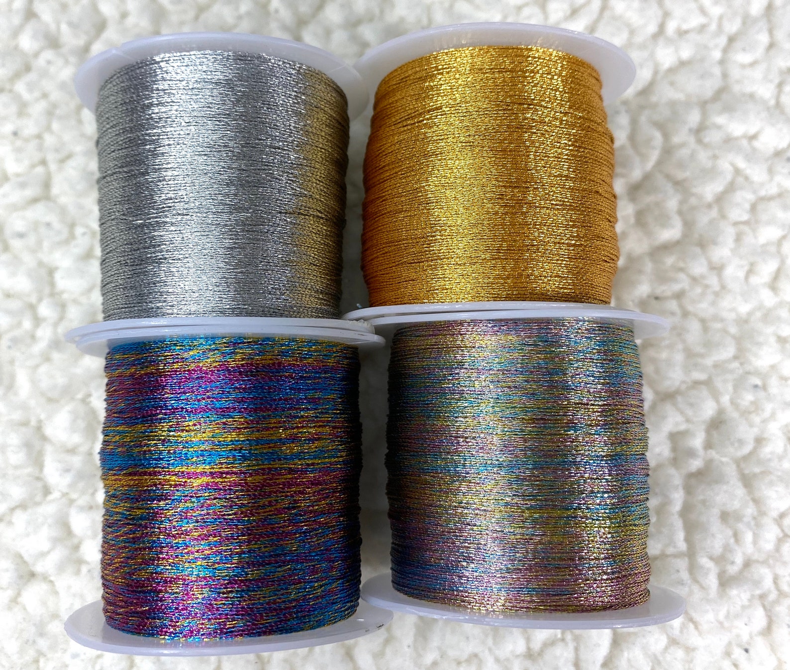 Metallic Embroidery Machine Thread Silver/gold/mix Color | Etsy