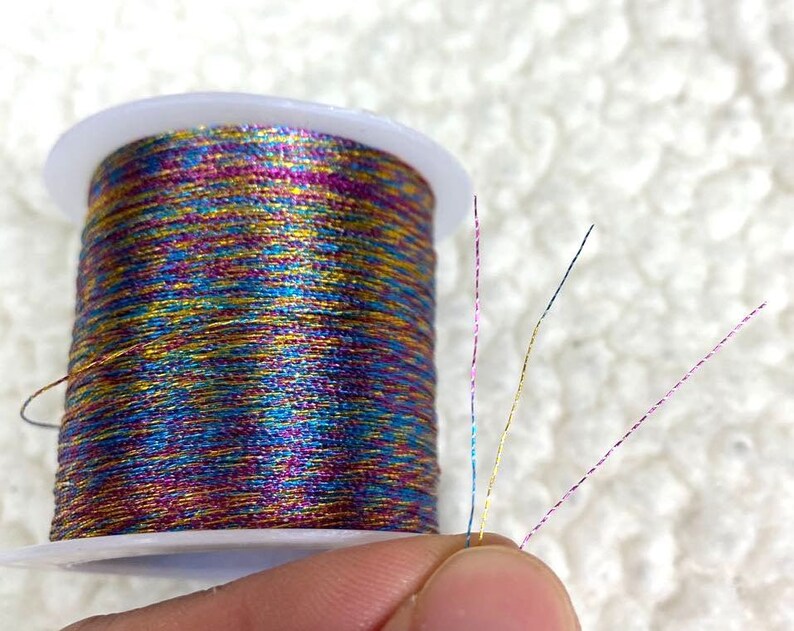 Metallic Embroidery Machine Thread Silver/gold/mix Color | Etsy