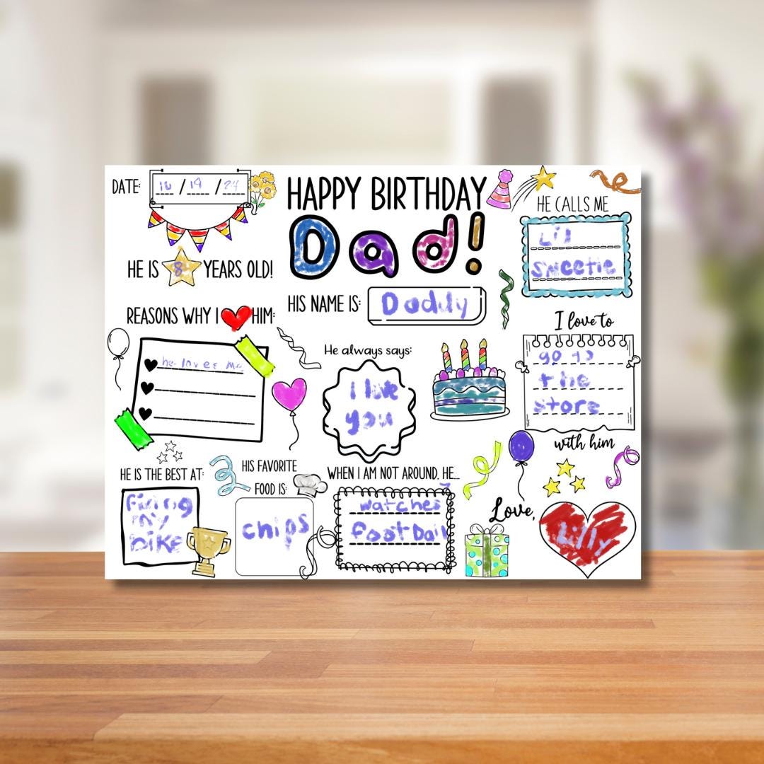 Happy Birthday Fill-in Printables | Happy Birthday Mom | Happy Birthday ...