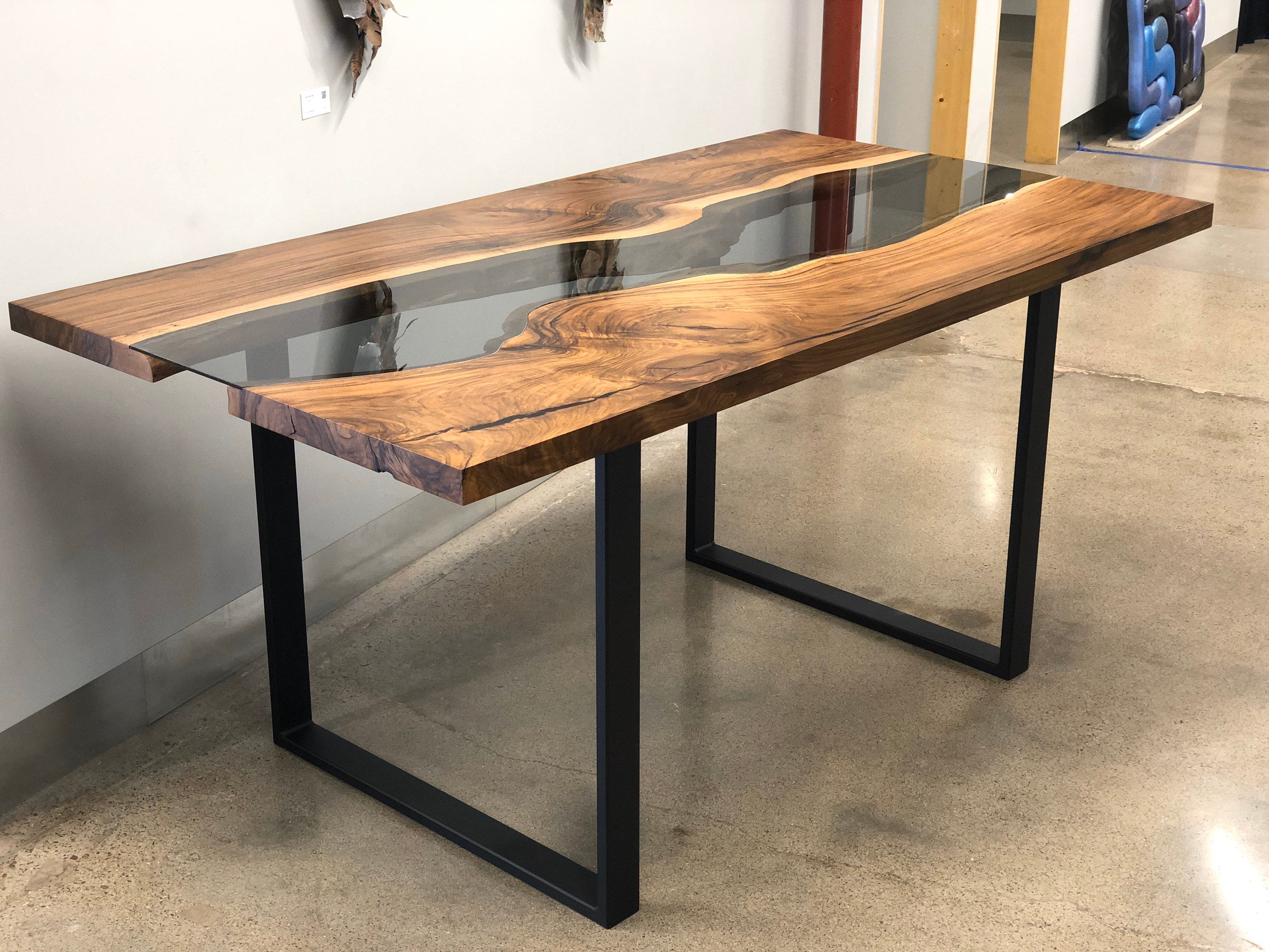 Custom Made to Order Live Edge Table Walnut Modern Table Sale Epoxy Resin Wood Glass Furniture Decor Etsy