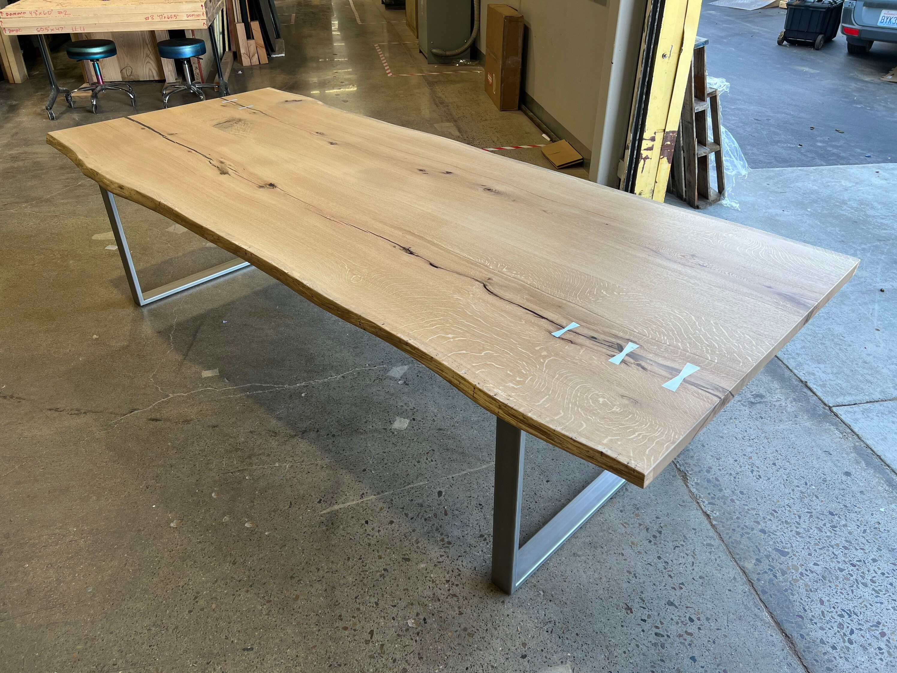 Custom Solid Oak Dining Table, Modern Farmhouse Furniture - Etsy