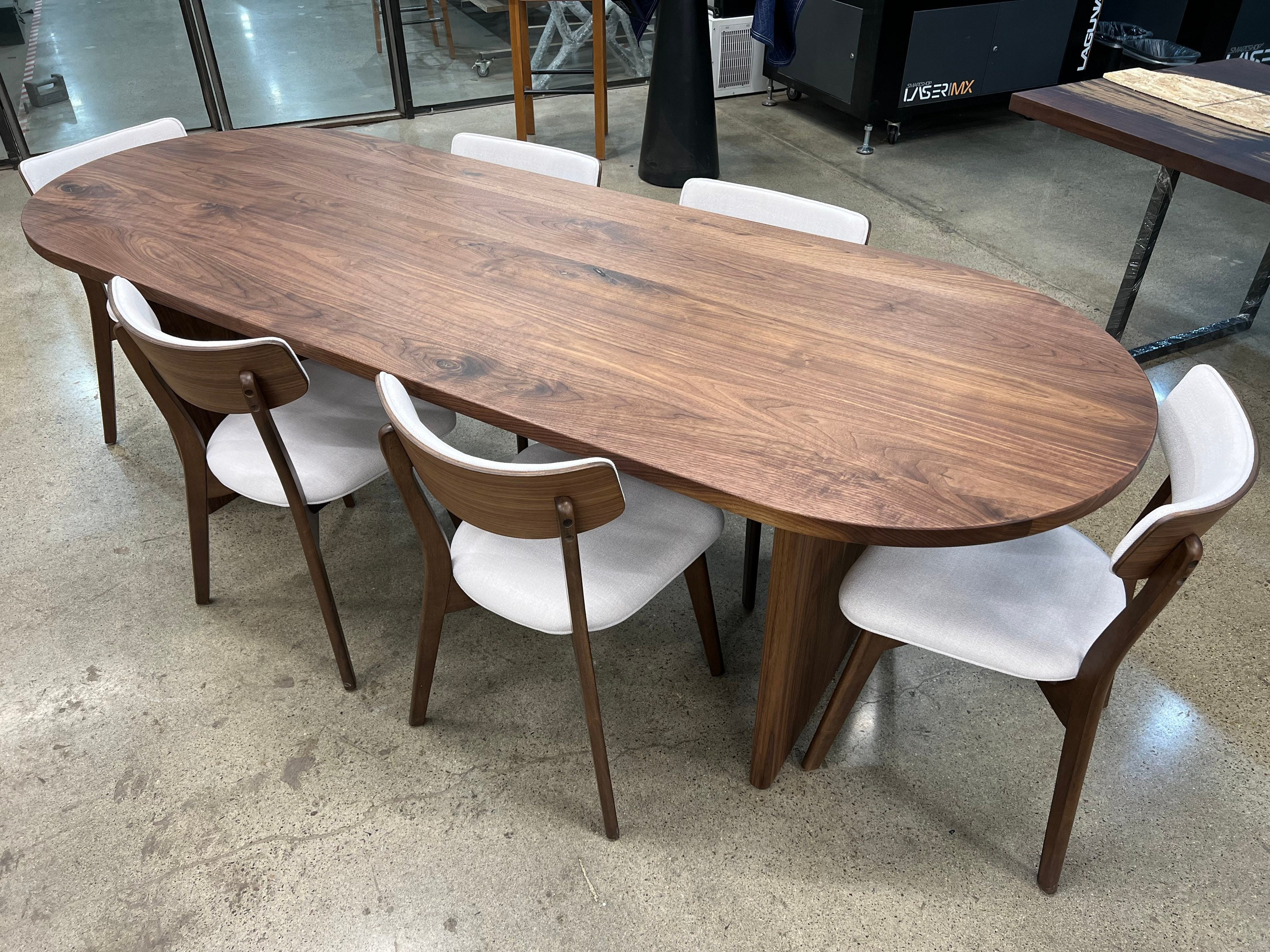 Custom Solid Wood Dining Table | Oval Design, Free Quote - Etsy