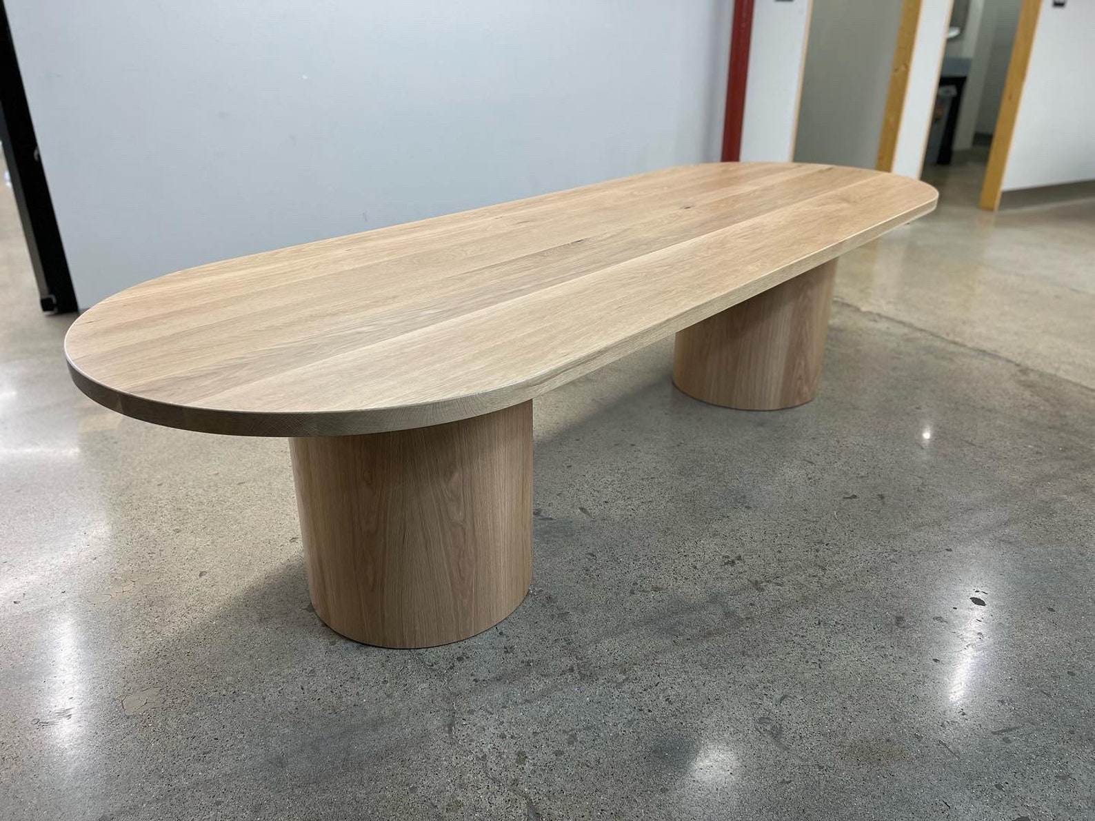 MODENA’ Solid White Oak Dining Table; Kitchen Table; Modern Table; Oak ...