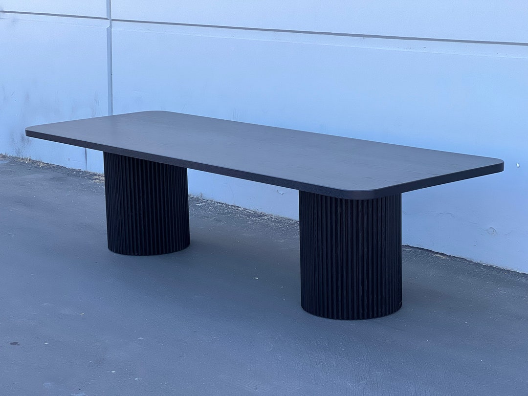 Black Dining Table, Custom Made to Order. FREE Quotes. Black Table, Oak ...