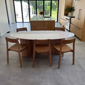 NOVARA' Marble Dining Table, Solid Marble Dining Table, Modern Kitchen ...