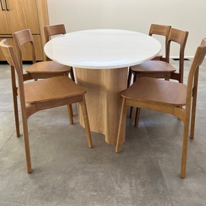 NOVARA' Marble Dining Table, Solid Marble Dining Table, Modern Kitchen ...