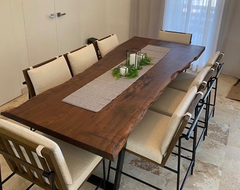 Oak Live Edge Table | Etsy