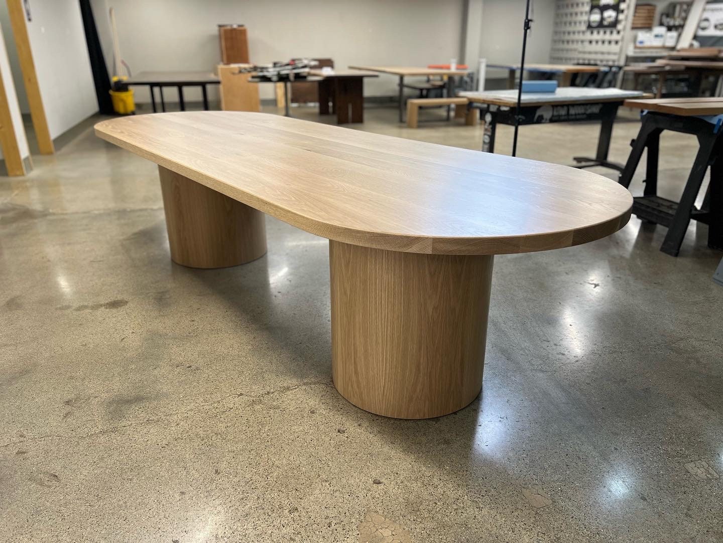 MODENA Solid White Oak Dining Table Kitchen Table Modern - Etsy