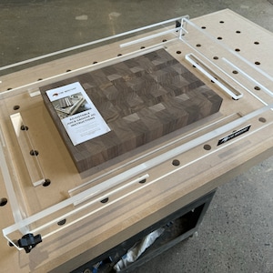 Acrylic Juice Groove Jig, Woodworking Jig, Cutting Board Template Jig ...