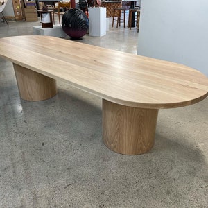 MODENA’ Solid White Oak Dining Table; Kitchen Table; Modern Table; Oak ...
