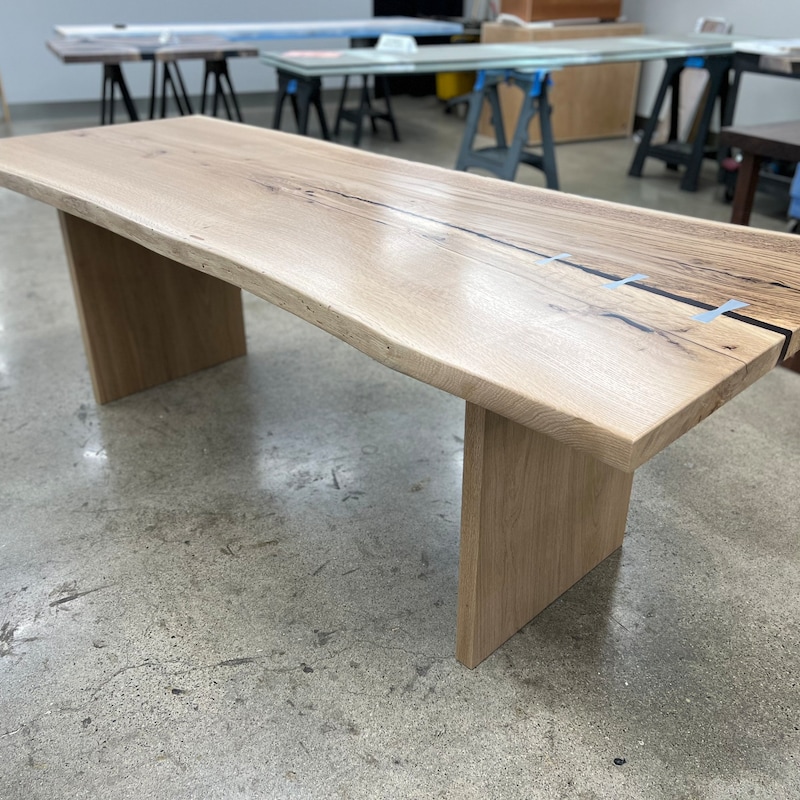 Oak Live Edge Table - Etsy