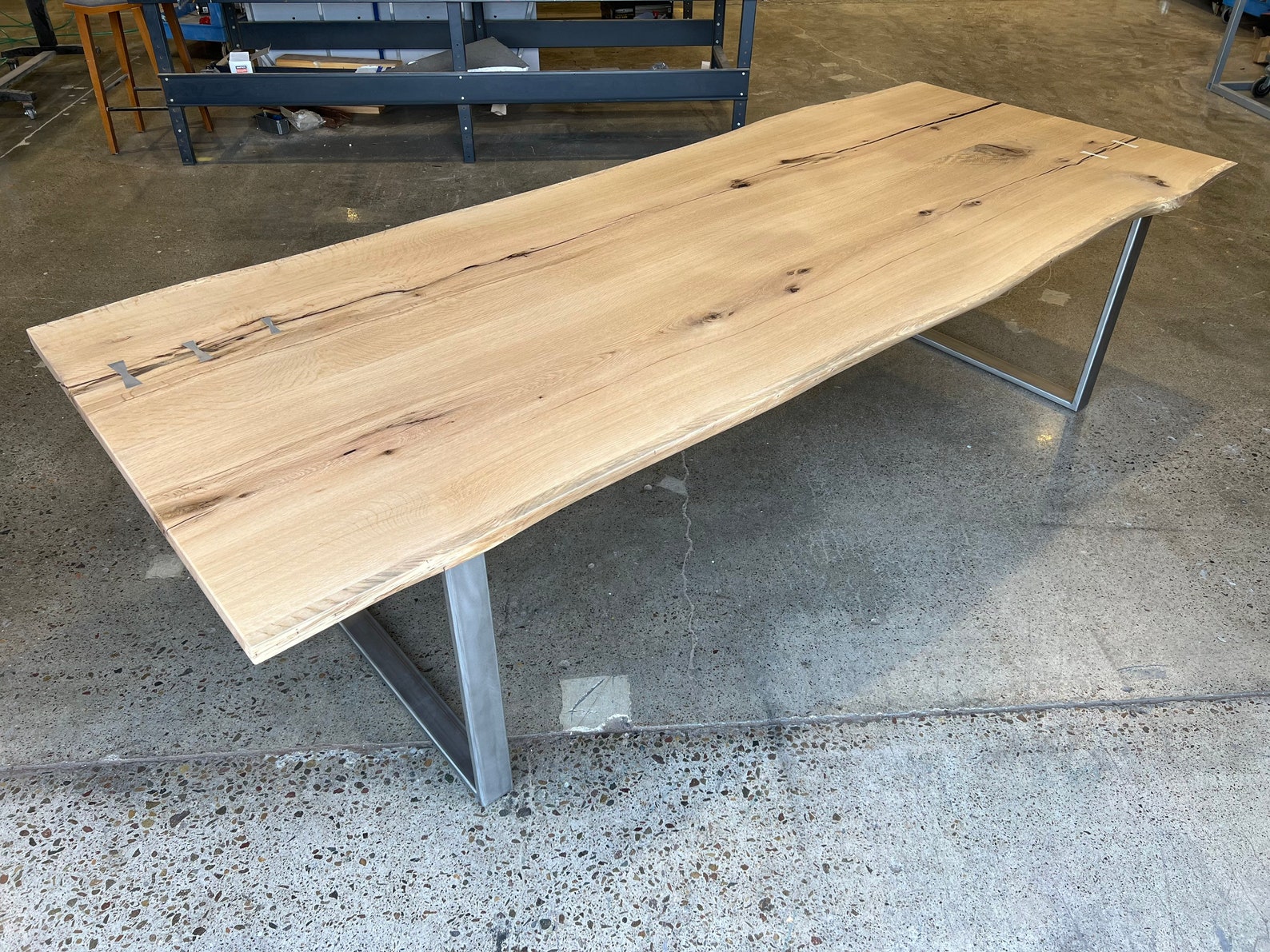 Custom Solid Oak Dining Table, Modern Farmhouse Furniture - Etsy