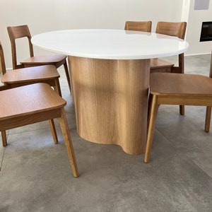 NOVARA' Marble Dining Table, Solid Marble Dining Table, Modern Kitchen ...