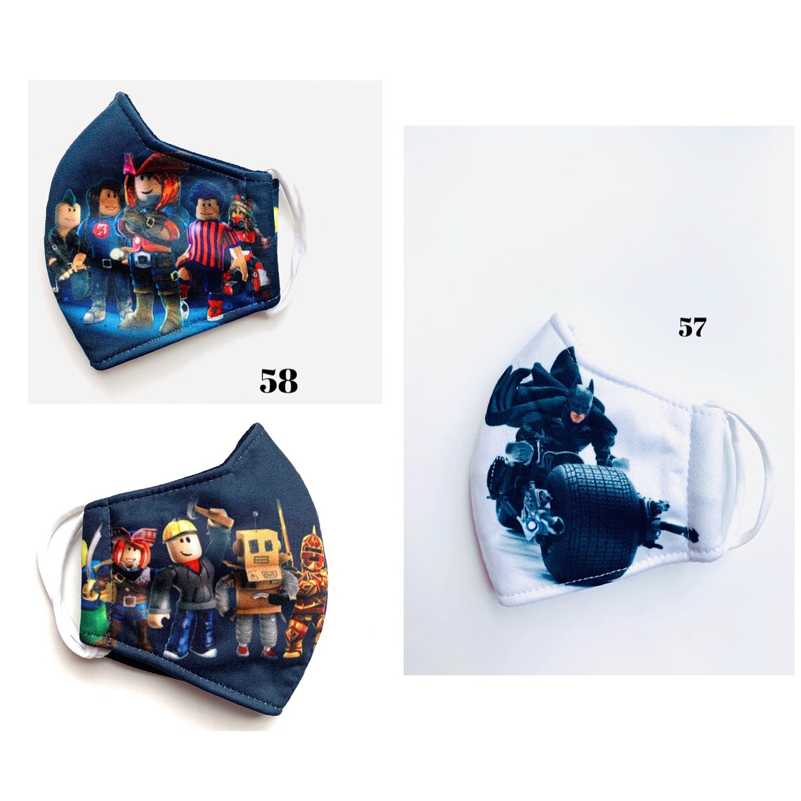 Kids Face Mask Super High Quality 3D printed Characters. | Etsy