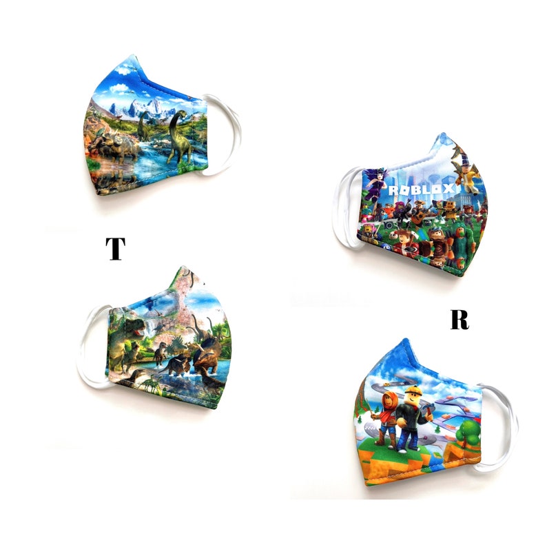 Children Face Mask 3D Printed Characters Kids Face Mask - Etsy