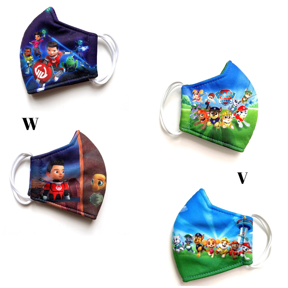 Children Face Mask 3D Printed Characters Kids Face Mask - Etsy