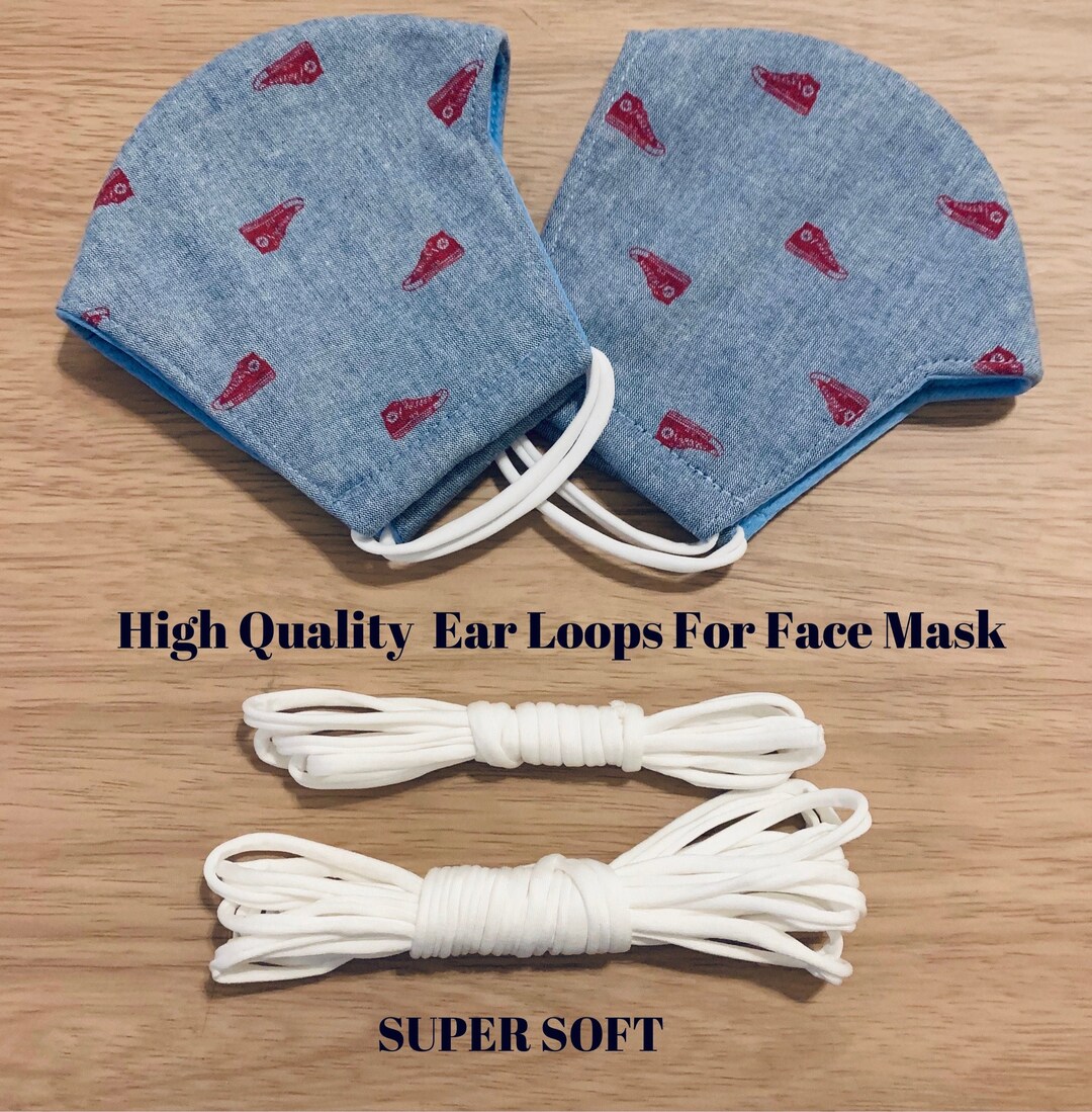Soft Elastic, Face Mask String, Ear Loops, High Quality, US Inventory ...