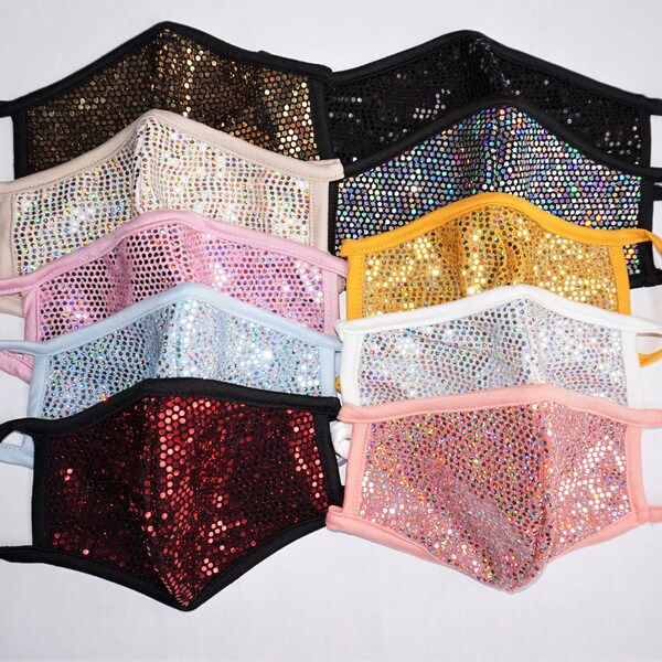 Sequin Mask - Etsy
