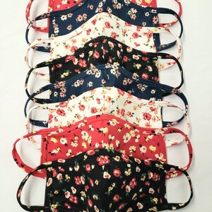 Floral Soft Face Mask Washable Reusable-made in USA - Etsy