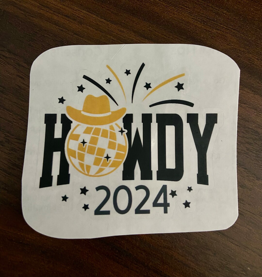 Howdy 2024 Discoball Decal - Etsy