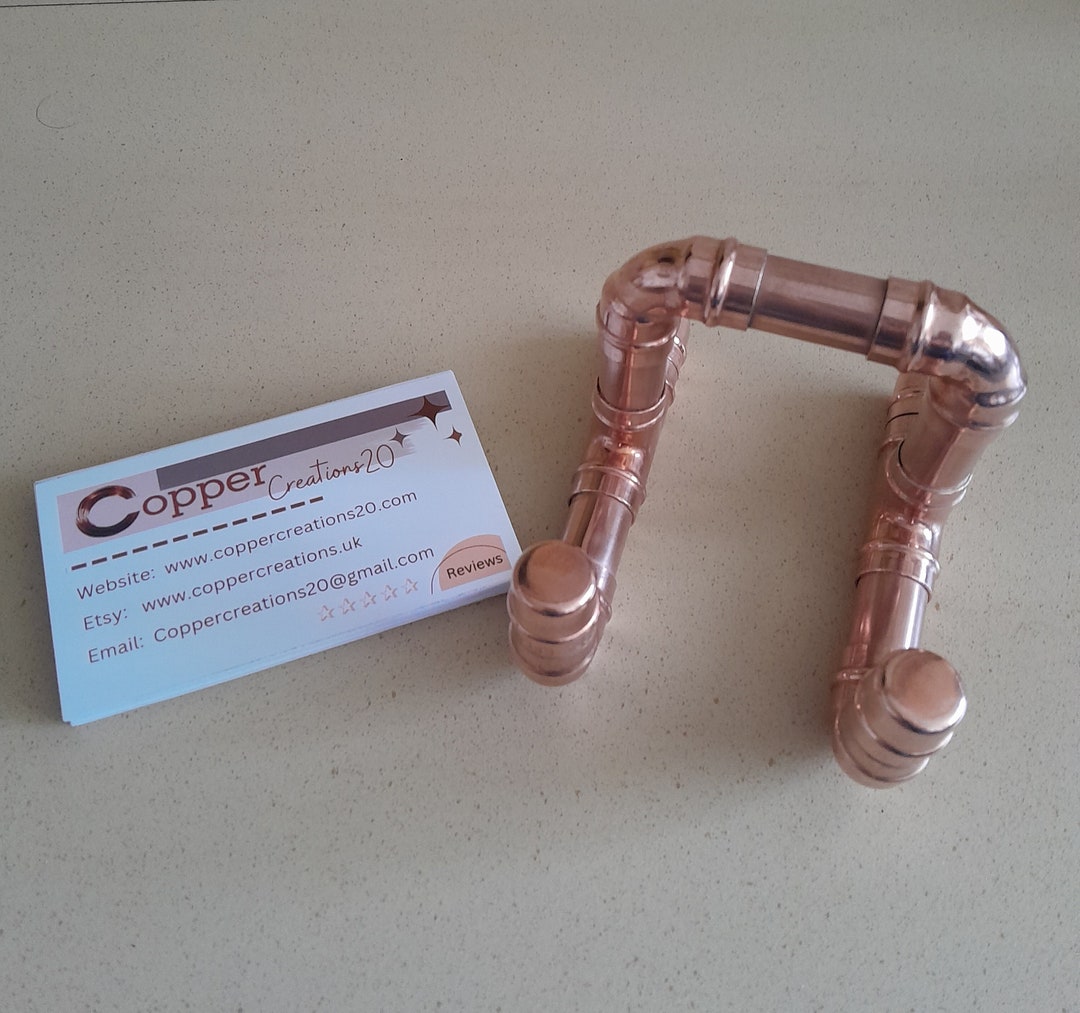 Handmade Copper Pipe Business Card Holder - Etsy