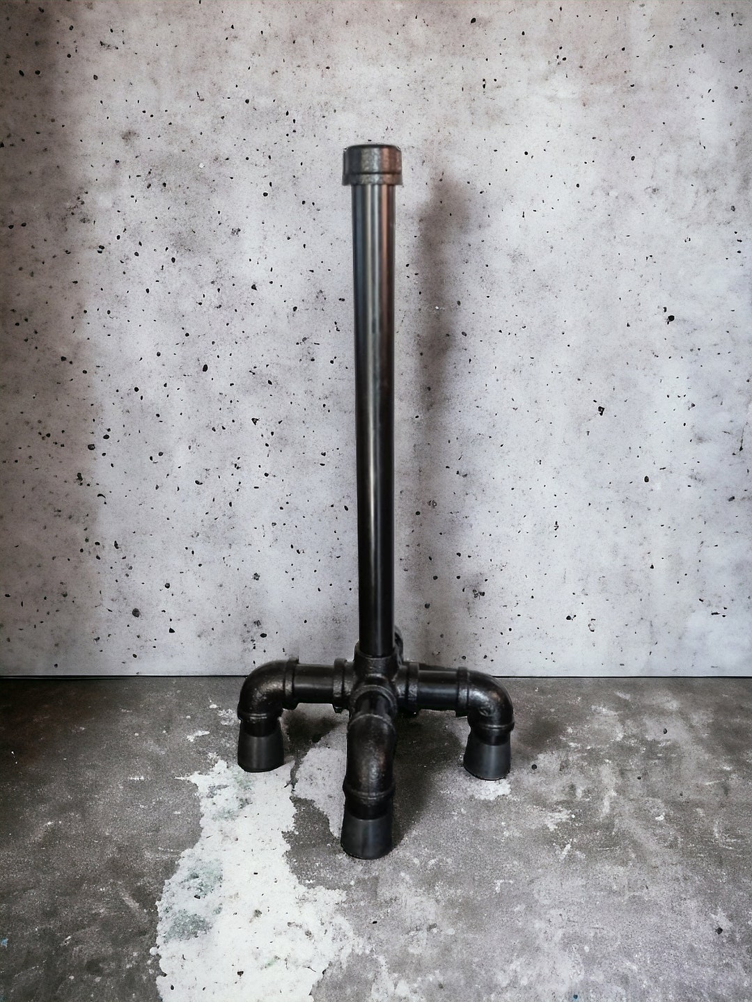 Sleek Black Iron Kitchen Roll Stand With Rubber Feet Available in 2 ...