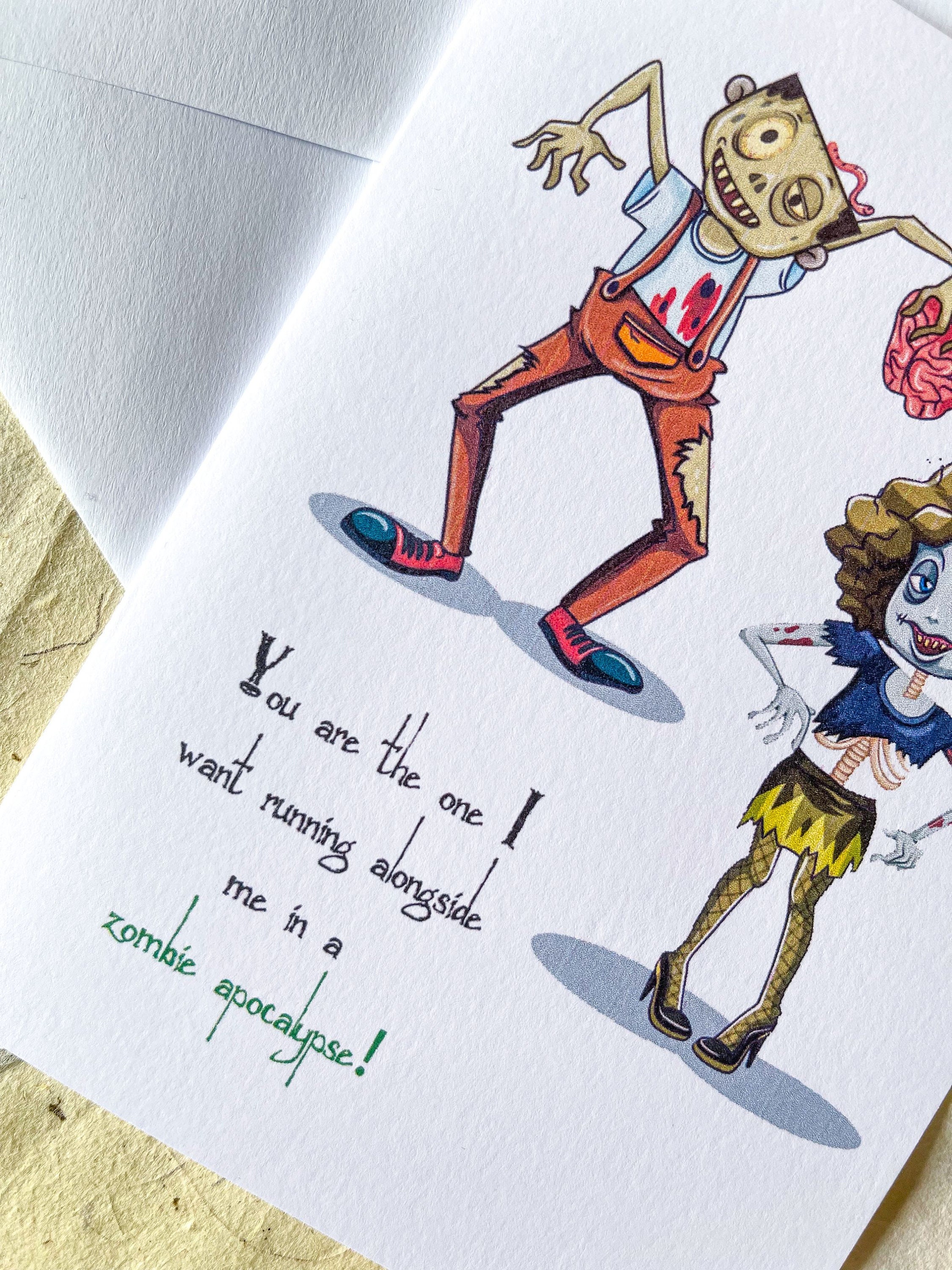 Zombie Apocalypse Card Greetings Card Birthday Card - Etsy